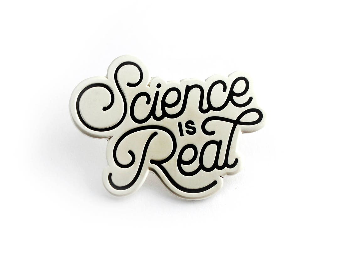 Science is Real Pin - Silver - Etsy