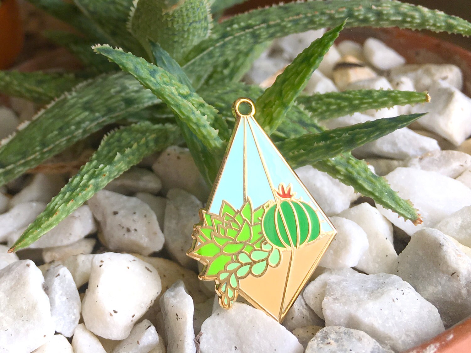 Day Terrarium Pin - Etsy