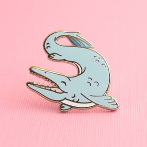 Mosasaur Enamel Pin (dinosaur Pin Hard Enamel Pin Lapel Pin Badge ...