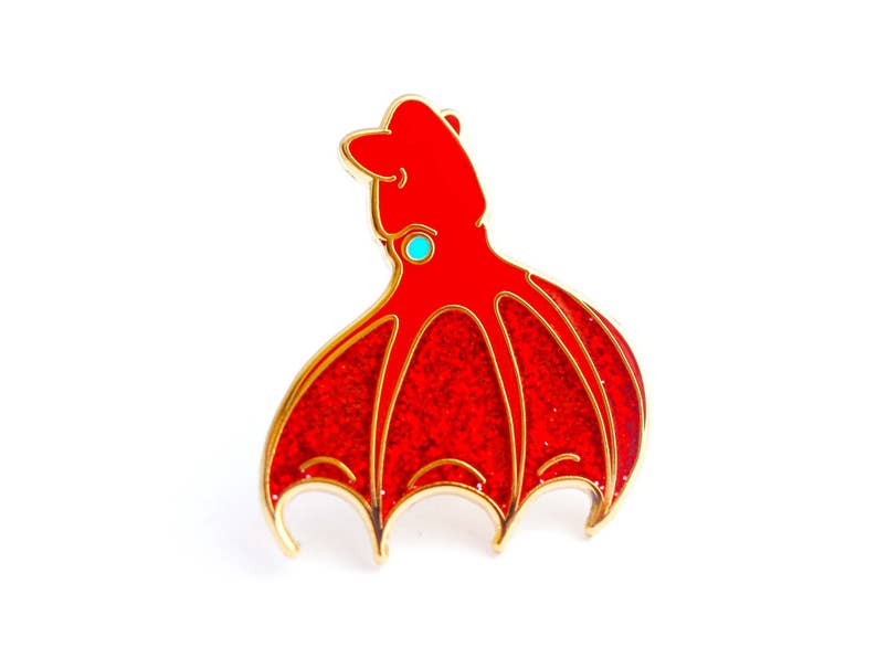 Vampire Squid Pin - Etsy