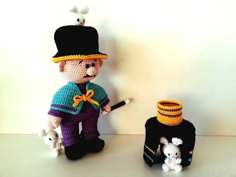 Ralph the Rabbit Magician, Amigurumi Crochet Pattern - Etsy