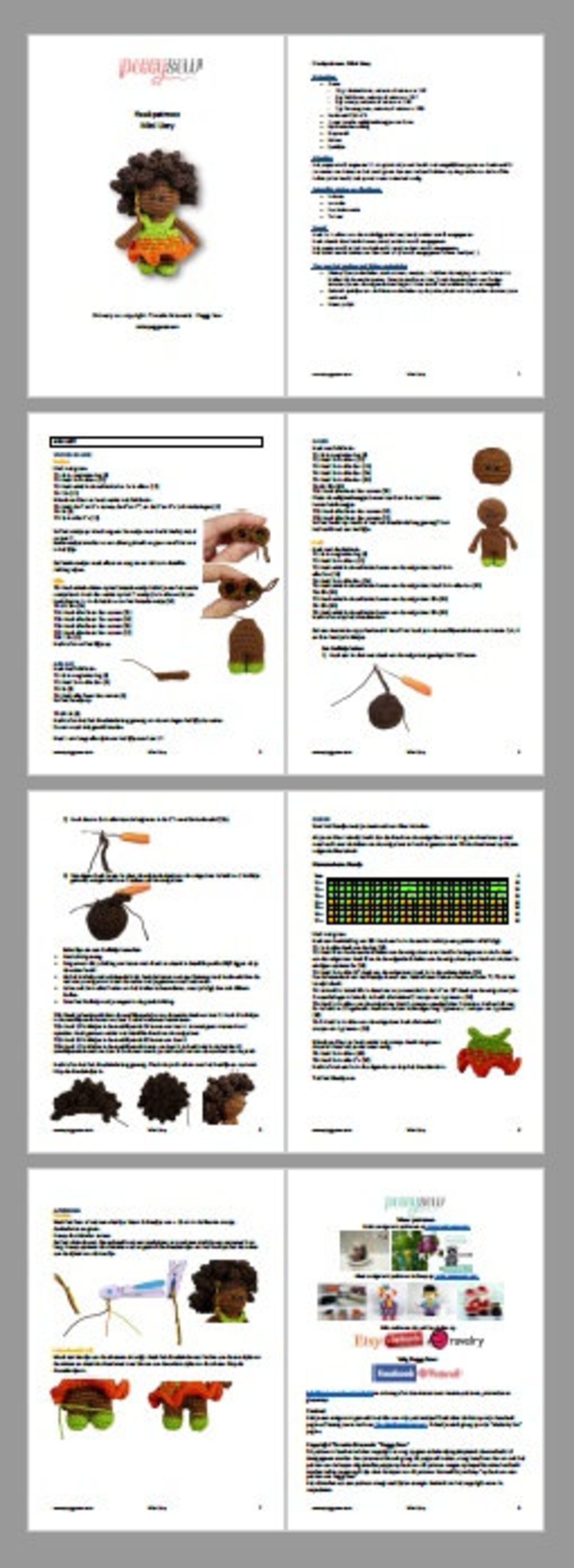 Mini Curly Lizzy, Amigurumi Crochet Pattern - Etsy