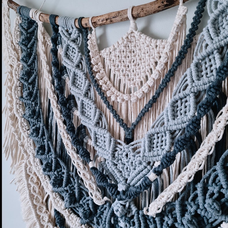 Trinity Macrame Art Wallhanging From Finland - Makrame Seinätyö - Etsy