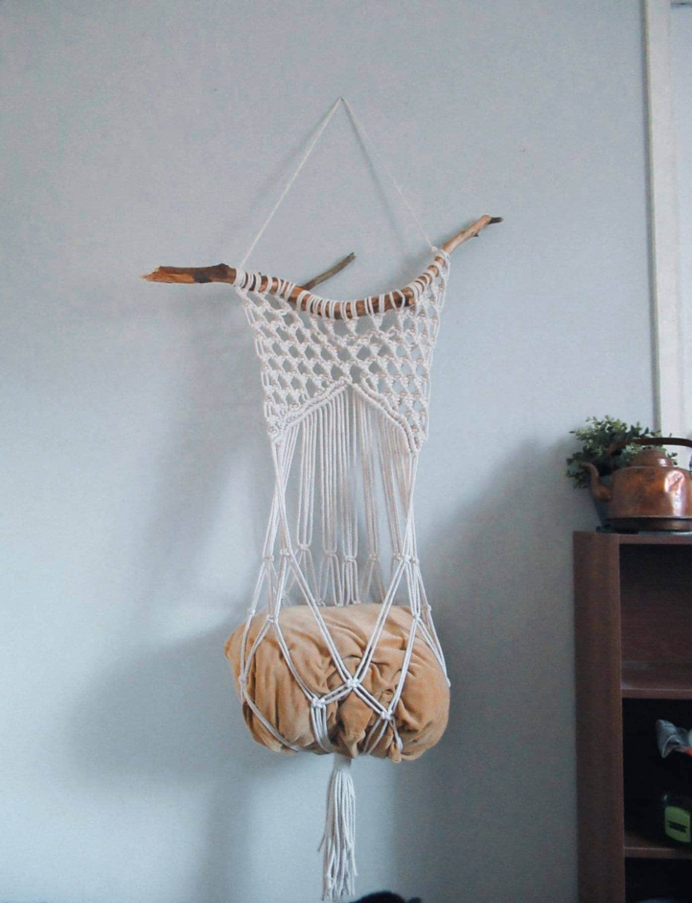 Mau-Kula Makrame Kissanpeti Macrame Cat Bed Hammock - Etsy España