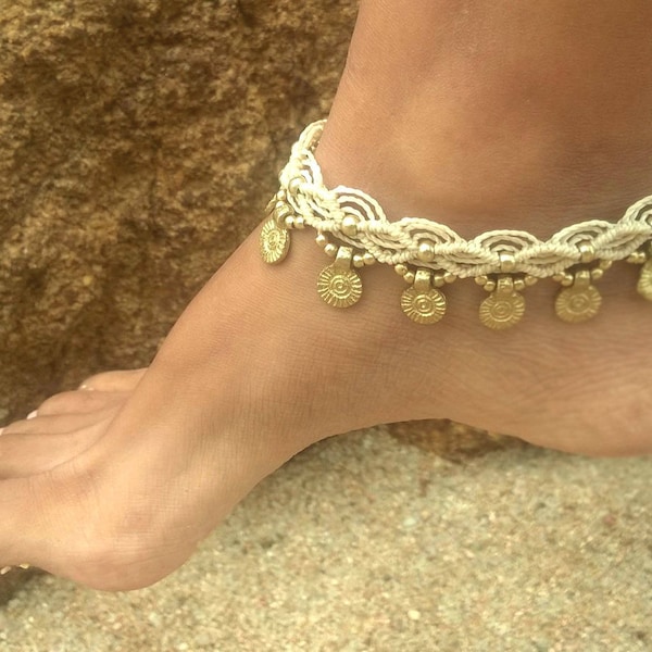 Macrame Anklet - Etsy