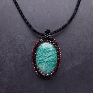 Amazonite Necklace Everyday Necklace Amazonite Pendant - Etsy