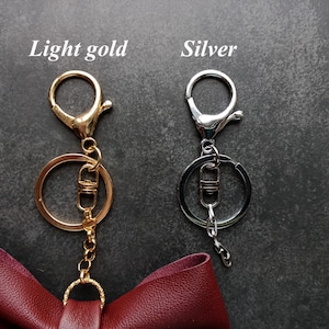 Cherry Red Bow Leather Bag Charm, Purse Bow Charm, Handbag Leather ...