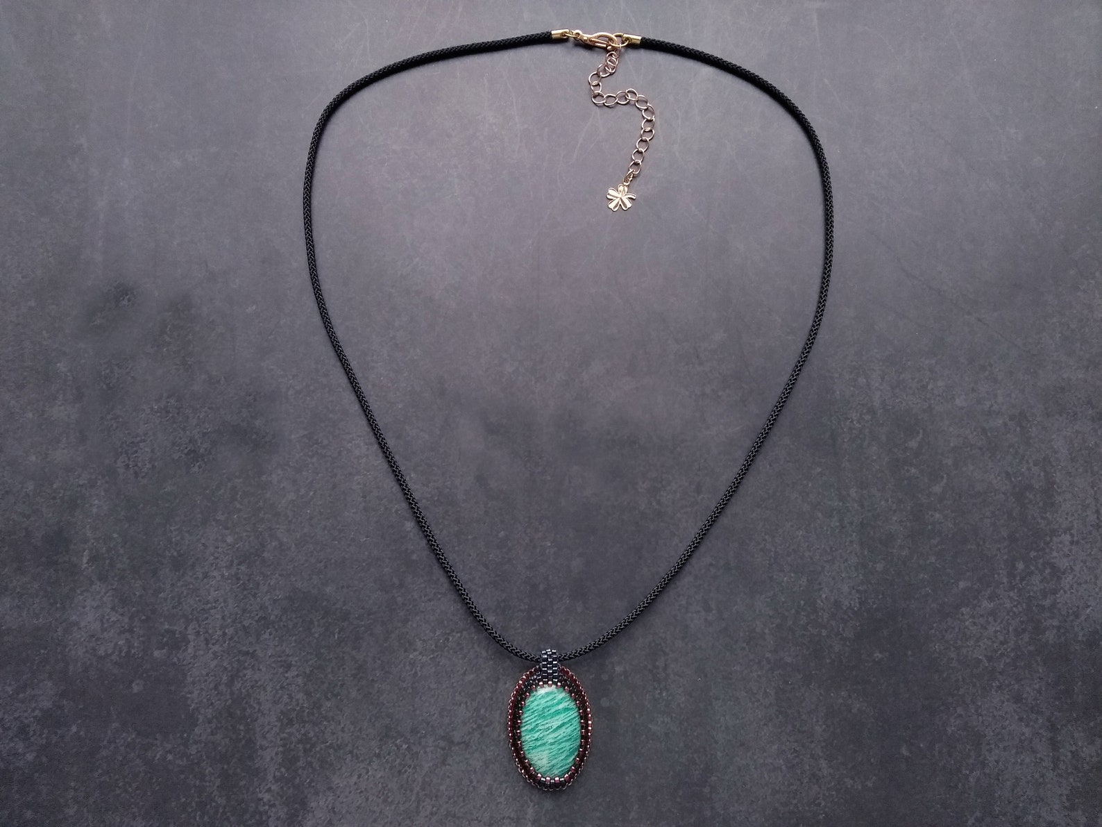 Amazonite Necklace Everyday Necklace Amazonite Pendant - Etsy