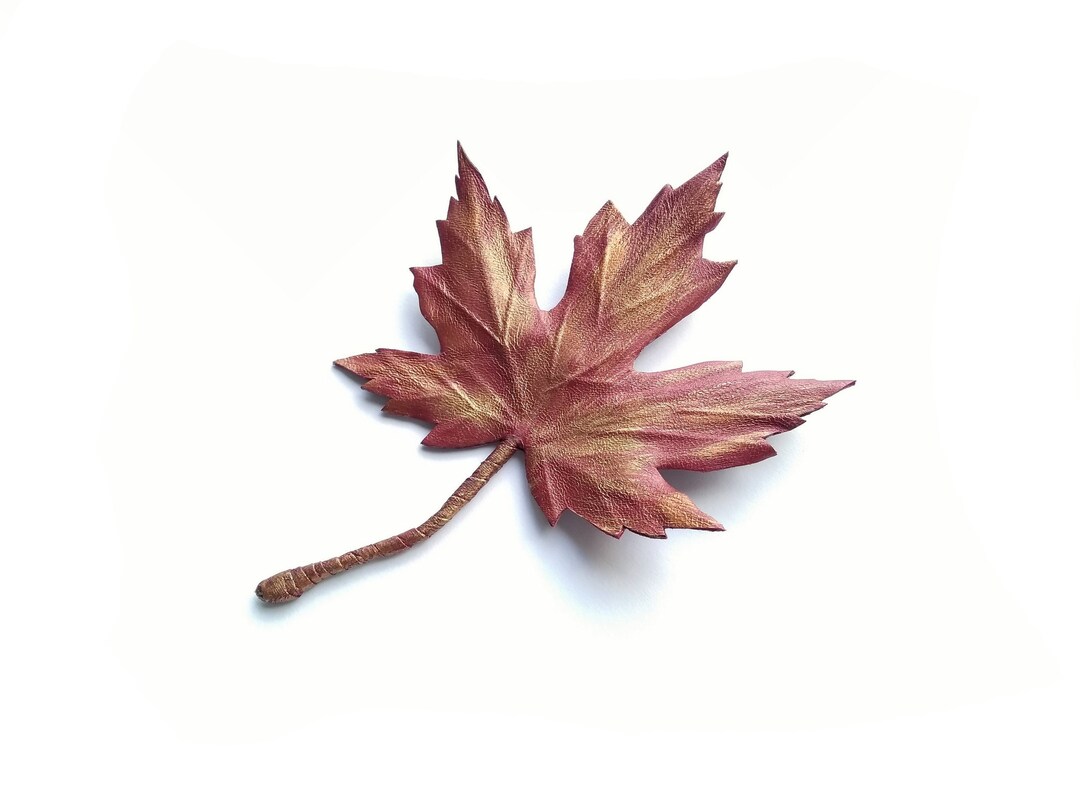 Fall Leaf Brooch Red Leaf Pin 3rd Anniversary Gift Grandma - Etsy UK