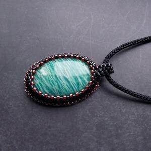 Amazonite Necklace Everyday Necklace Amazonite Pendant - Etsy