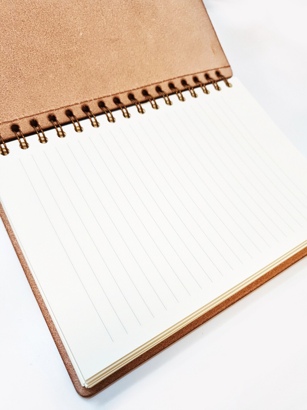 Handmade Leather Journal – Hidden Wire Binding – Genuine Cowhide ...