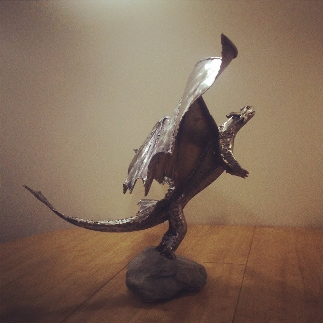 Metal Dragon Sculpture Statue for Indoor and Outdoor Use - Etsy
