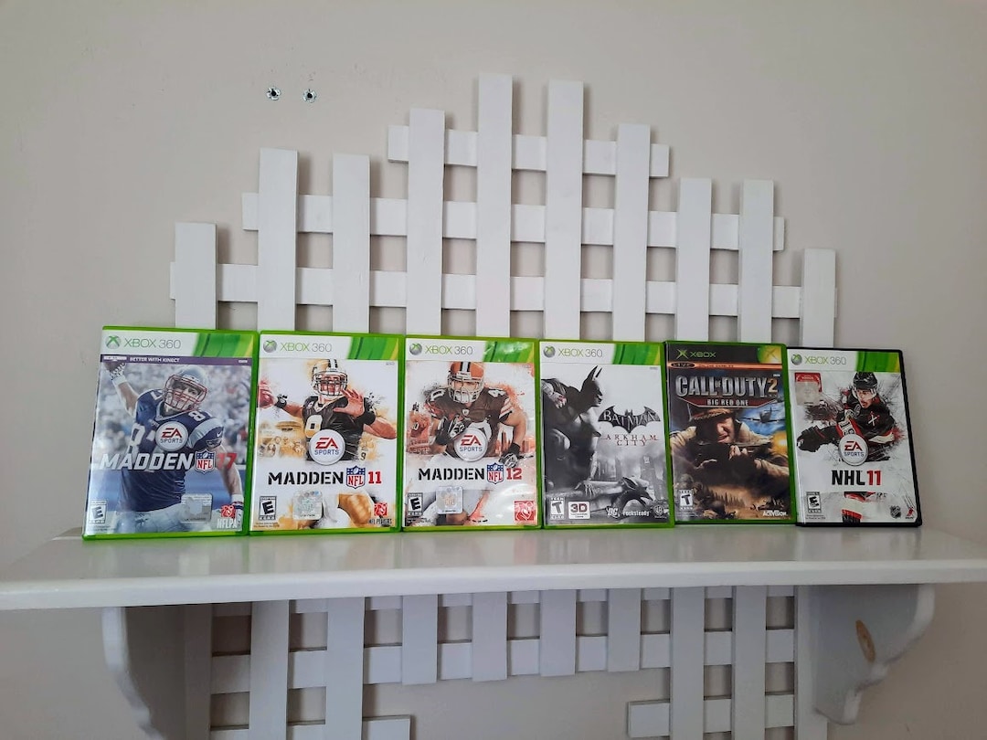 Vintage Video Games XBOX 360 NHL, Batman Arkham City, Madden NFL, Call ...