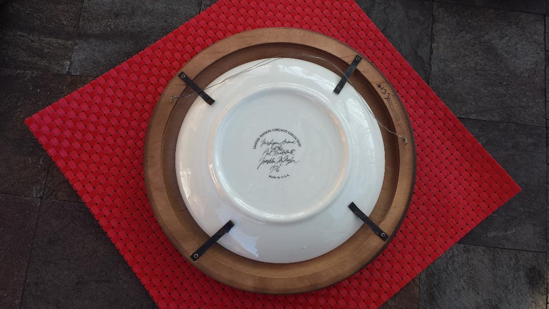Chicago Collector Plates Michigan Ave at the Art Institute OR - Etsy