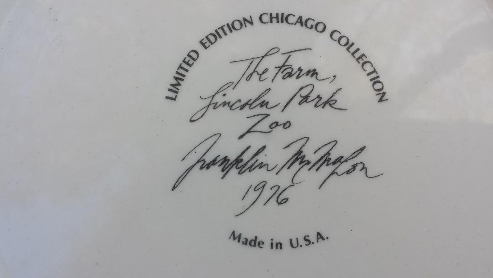 Chicago Collector Plates Michigan Ave at the Art Institute OR - Etsy