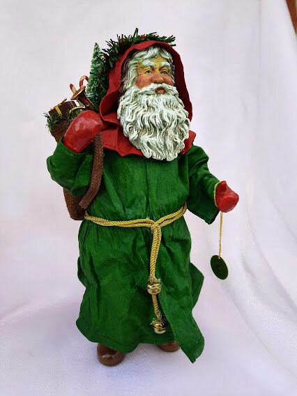 Santa Figurines Clothtique by Possible Dreams Irish Santa 1998 - Etsy