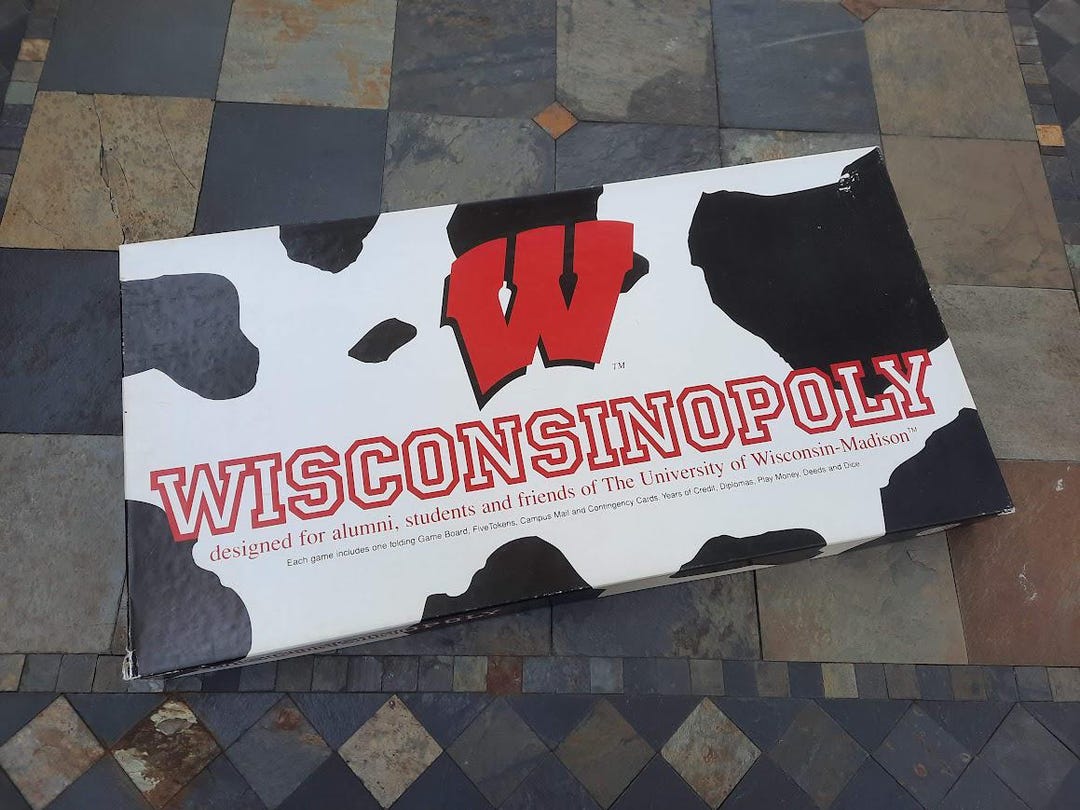 Vintage Monopoly Board Game Custom Versions Miamiopoly, Wisconsinopoly ...