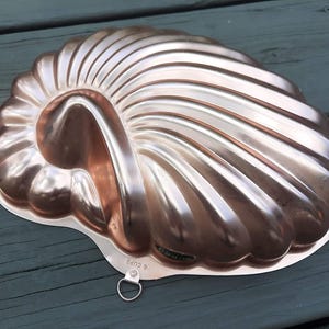 Vintage Copper Mold Jumping Fish Seashell Heart Scalloped Oval Fish ...