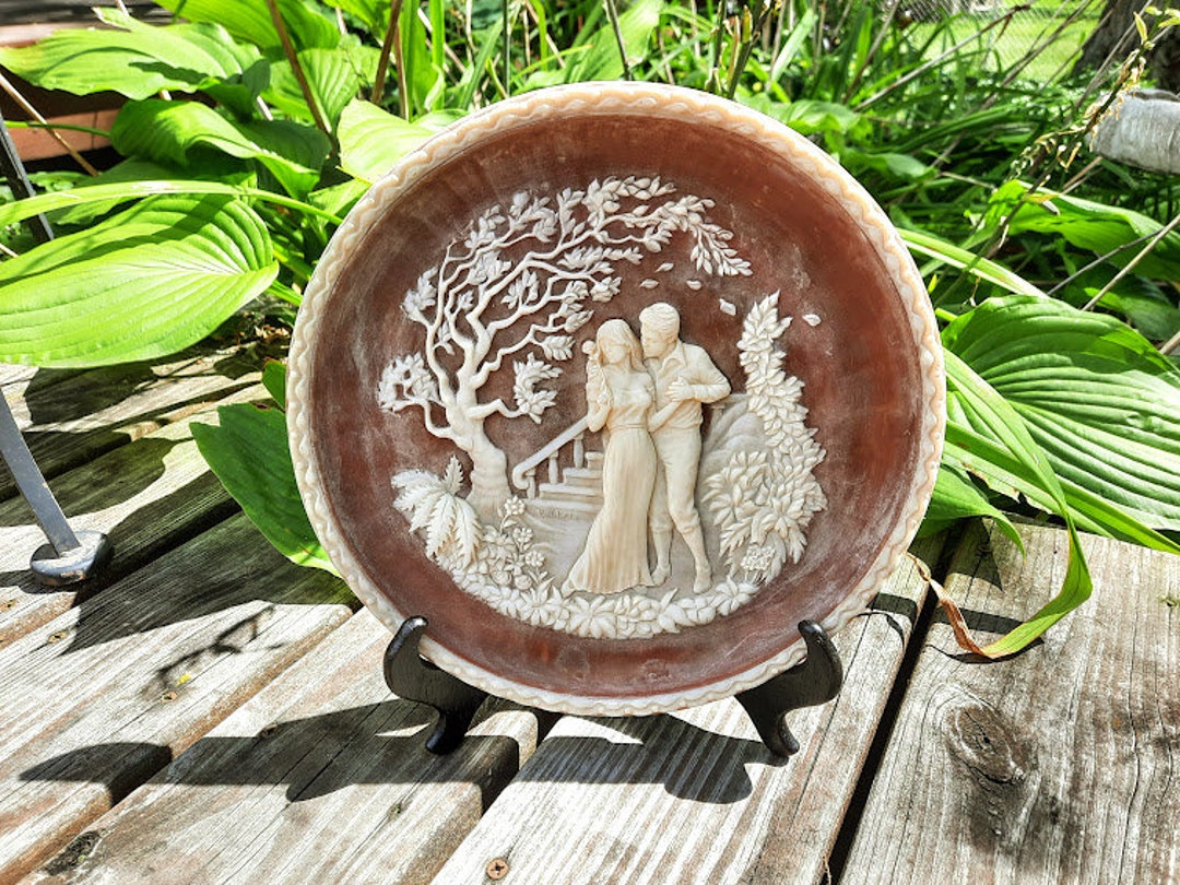 Bradex Cameo Collector Plates "the Kiss" 1981 the Romantic Poets ...