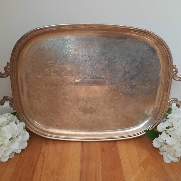 Heavy Silver Tray - Etsy