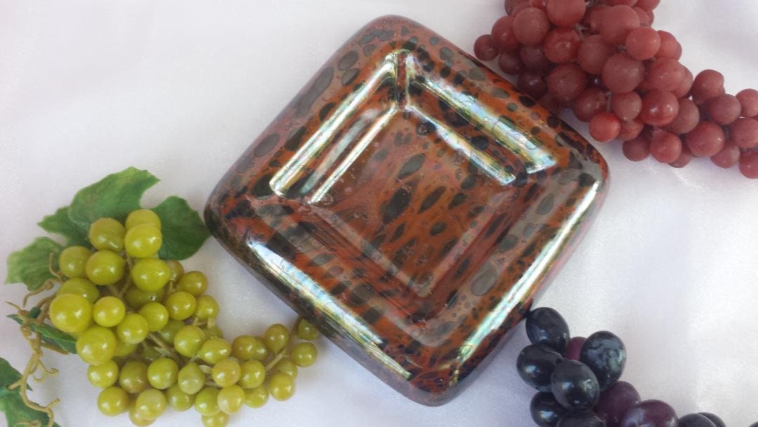 Vintage HAEGER Pottery Assorted Styles Square Red Dish 2176 OR Beige ...