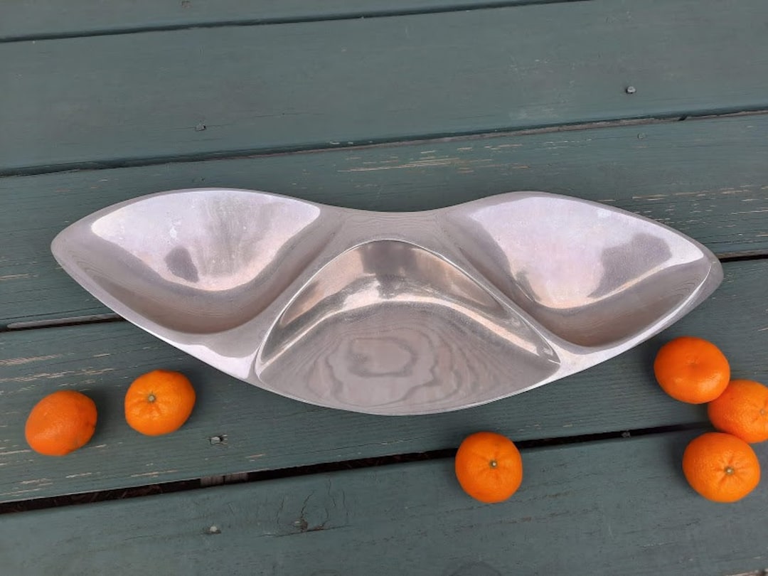 NAMBE Classic Silver Tray 3 Section Chillable Bowl 673 - Etsy