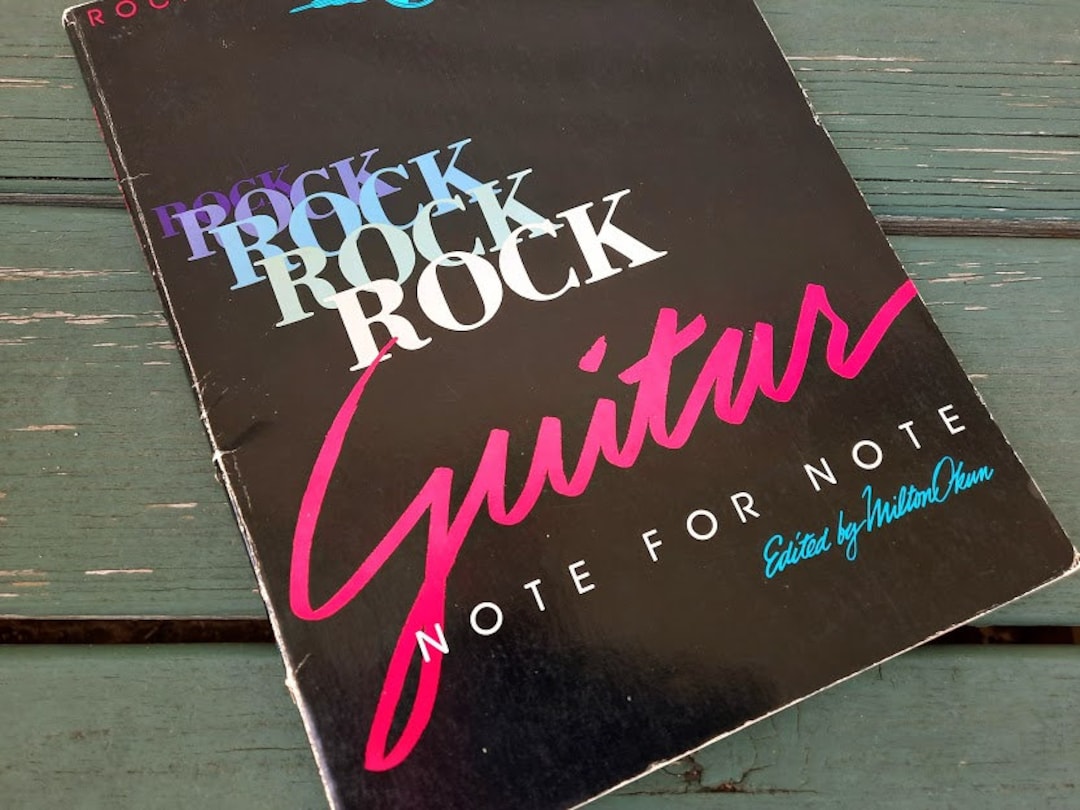 Rock Guitar Note for Note Milton Okun 1984 Sheet Music 38 Special ZZ Top the Beatles Billy Idol ...