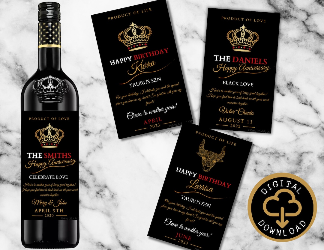 Custom Bottle Labels, Stella Black Gifts, Groomsman and Bridesmaid ...