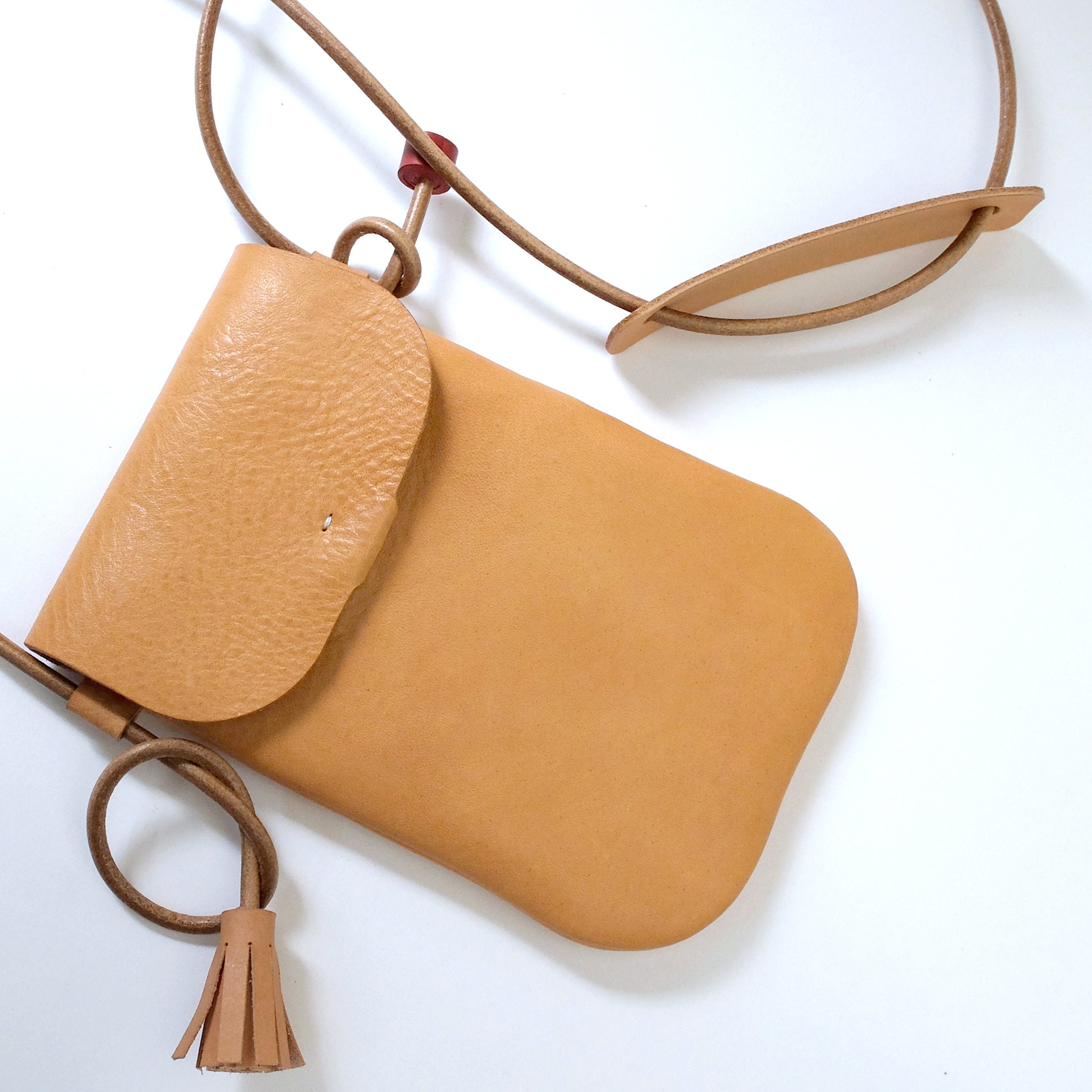 Leather Phone Bag _natural, Leather Phone Case, Travel Leather Bag ...