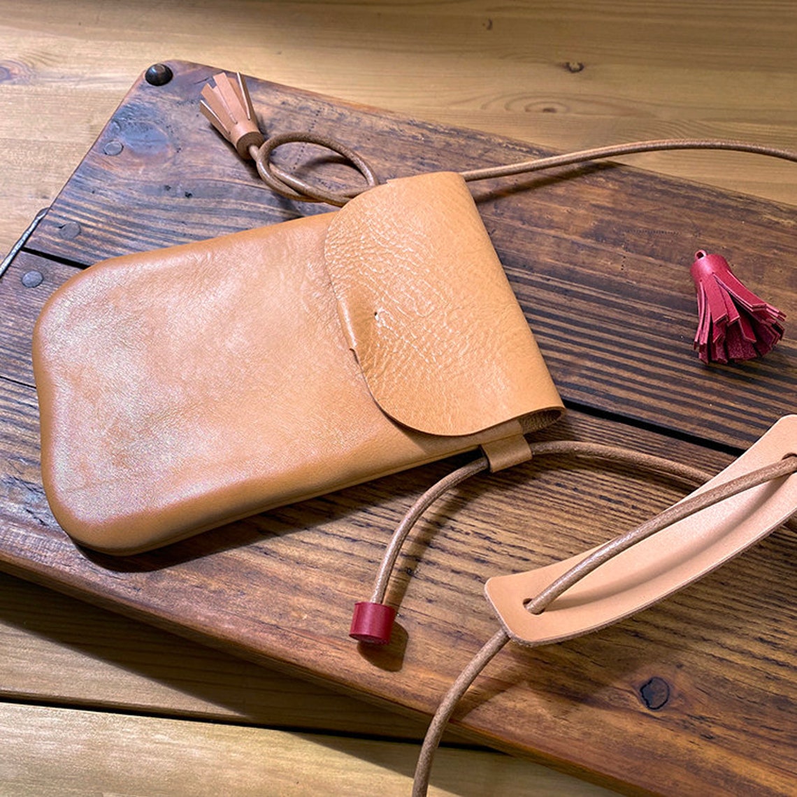 Leather Phone Bag _natural, Leather Phone Case, Travel Leather Bag ...