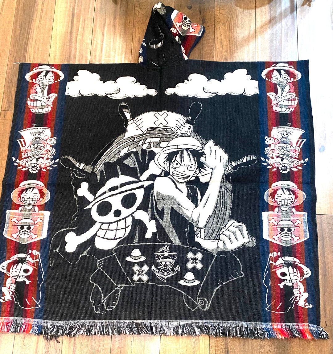 Luffy From One Piece Poncho Alpaca Blend Poncho Men's and Women's - Etsy