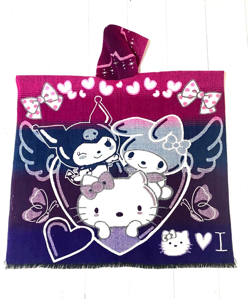 My Melody Hello Kitty Kuromi Poncho Alpaca Blend Poncho - Etsy