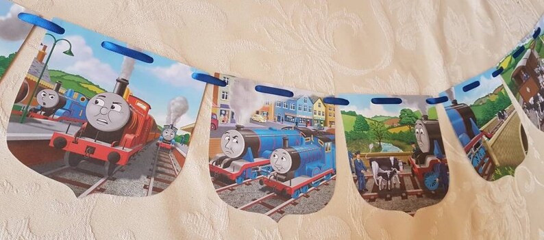 Thomas the Tank Engine Upcycled Paper Bunting Featuring Edward - Etsy