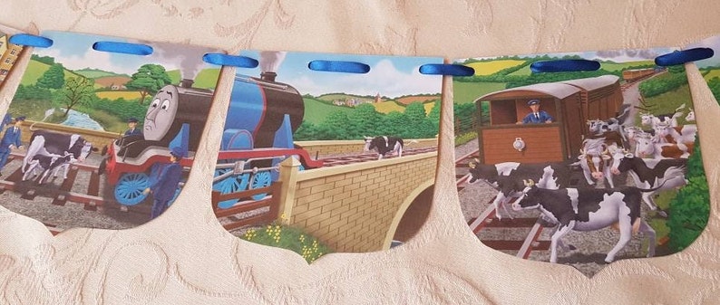 Thomas the Tank Engine Upcycled Paper Bunting Featuring Edward - Etsy