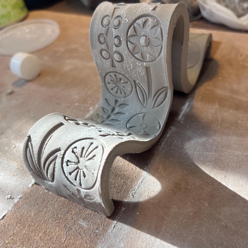 Floral Texture Stamps for Pottery - Etsy