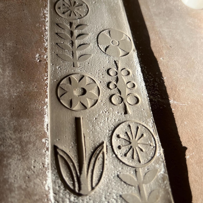 Floral Texture Stamps for Pottery - Etsy