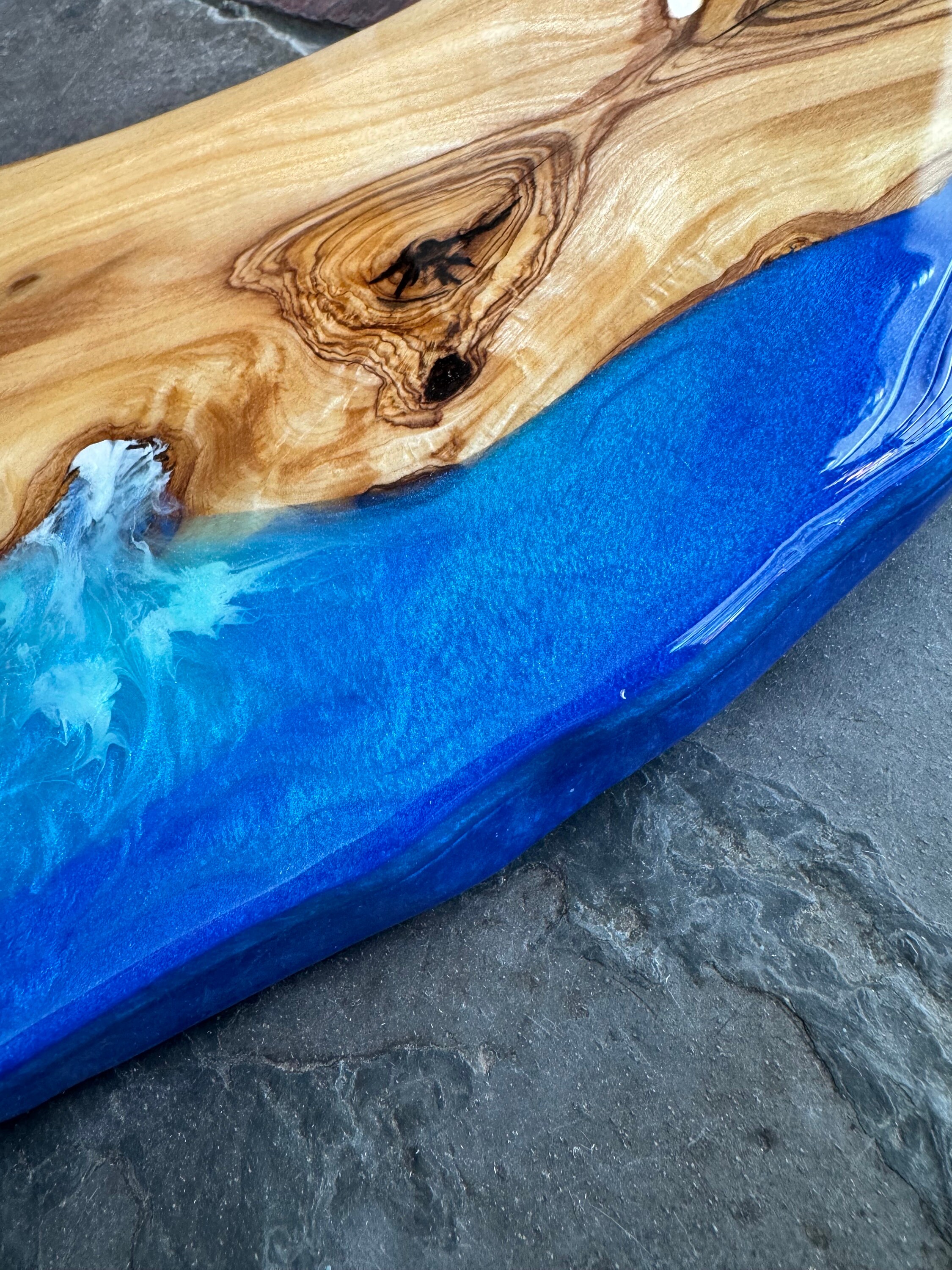 Serving Board With Rugged Costal Beach Waves Design - Etsy