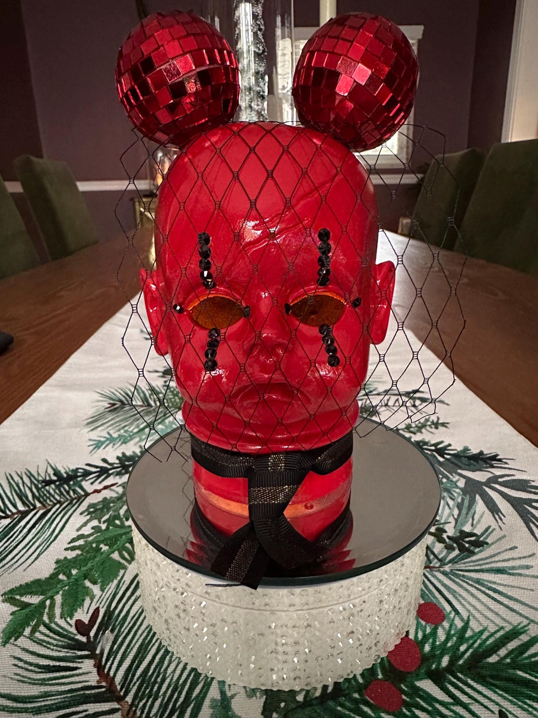 Red Mirror Ball Disco Queen Led Dual Function Light up Baby Doll ...