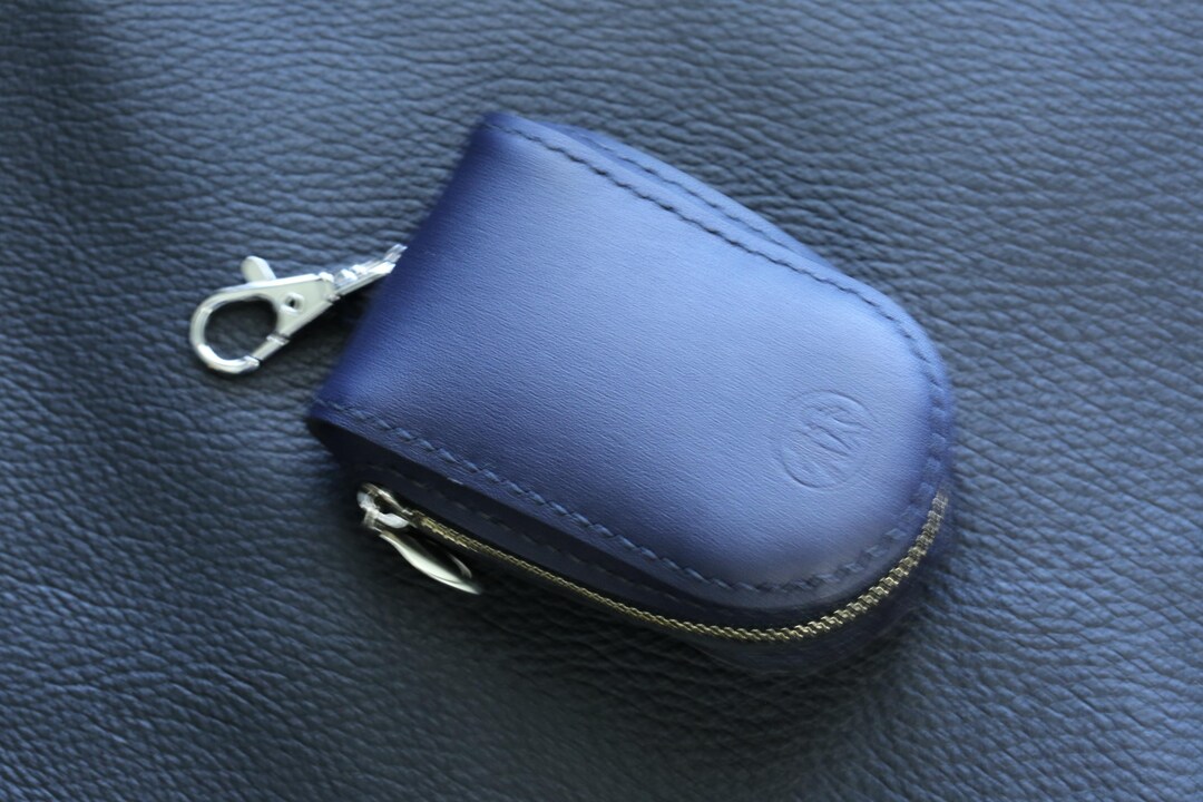Leather Key Pouch, Car Key Pouch, Zipper Key Holder, Key Bag, Key Pouch ...