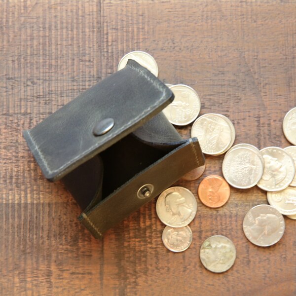Leather Coin Case - Etsy