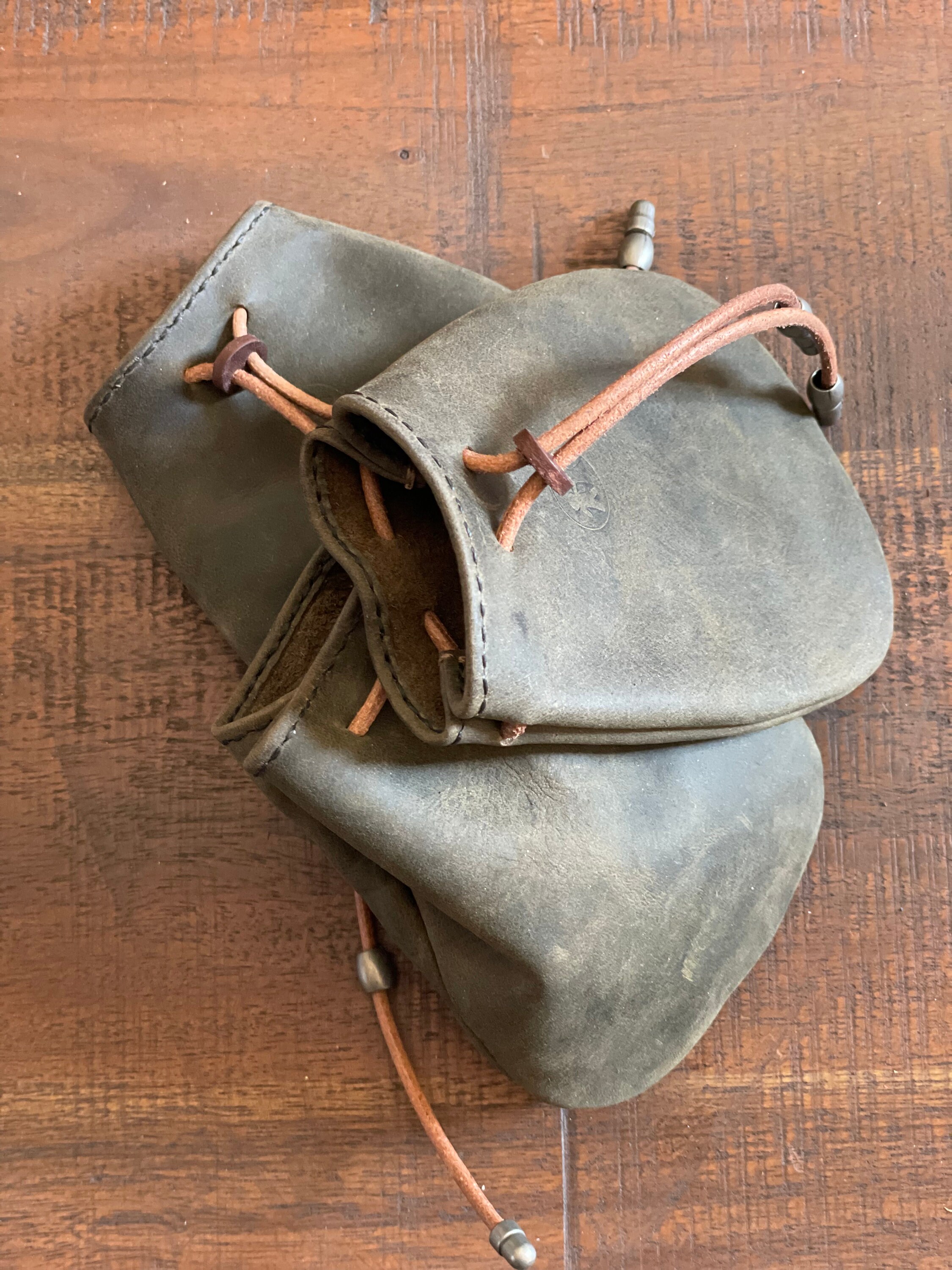 Leather Drawstring Coin Purse Leather Jewelry Pouch Leather - Etsy