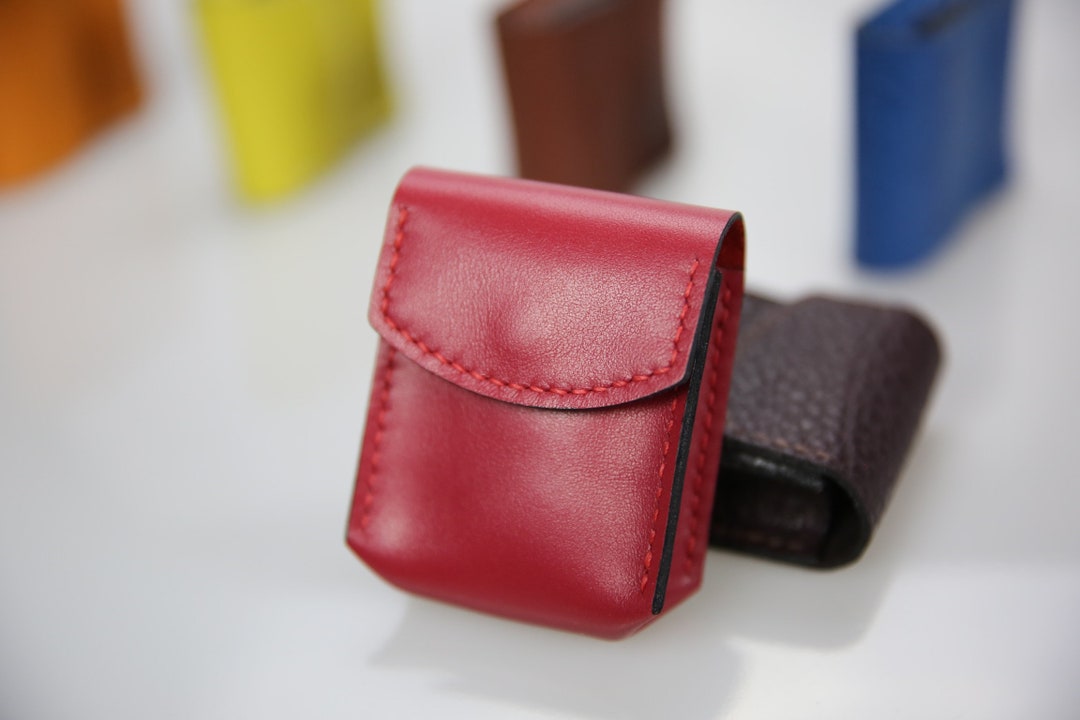 Leather AirPod Case, Leather Airbuds Case, Leather Coin Pouch, Leather ...