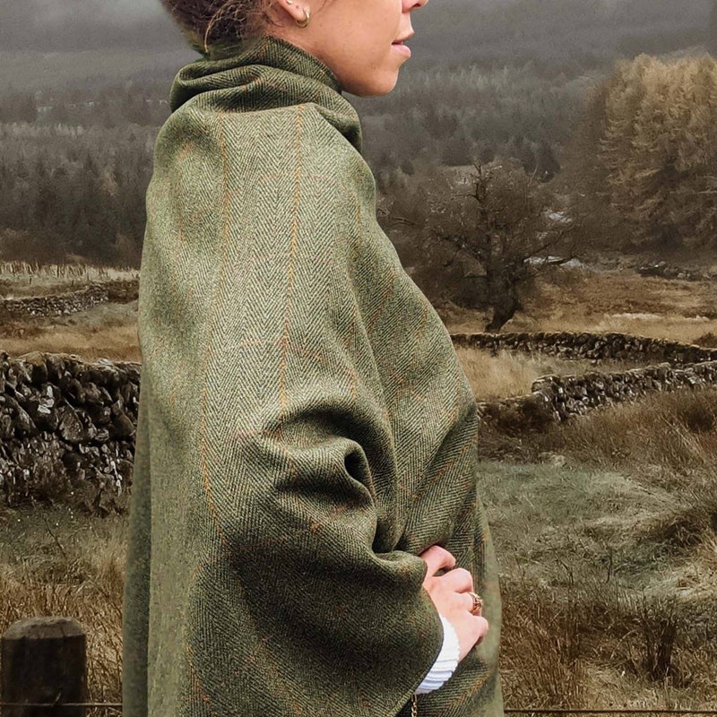 Tweed Cape - Etsy UK
