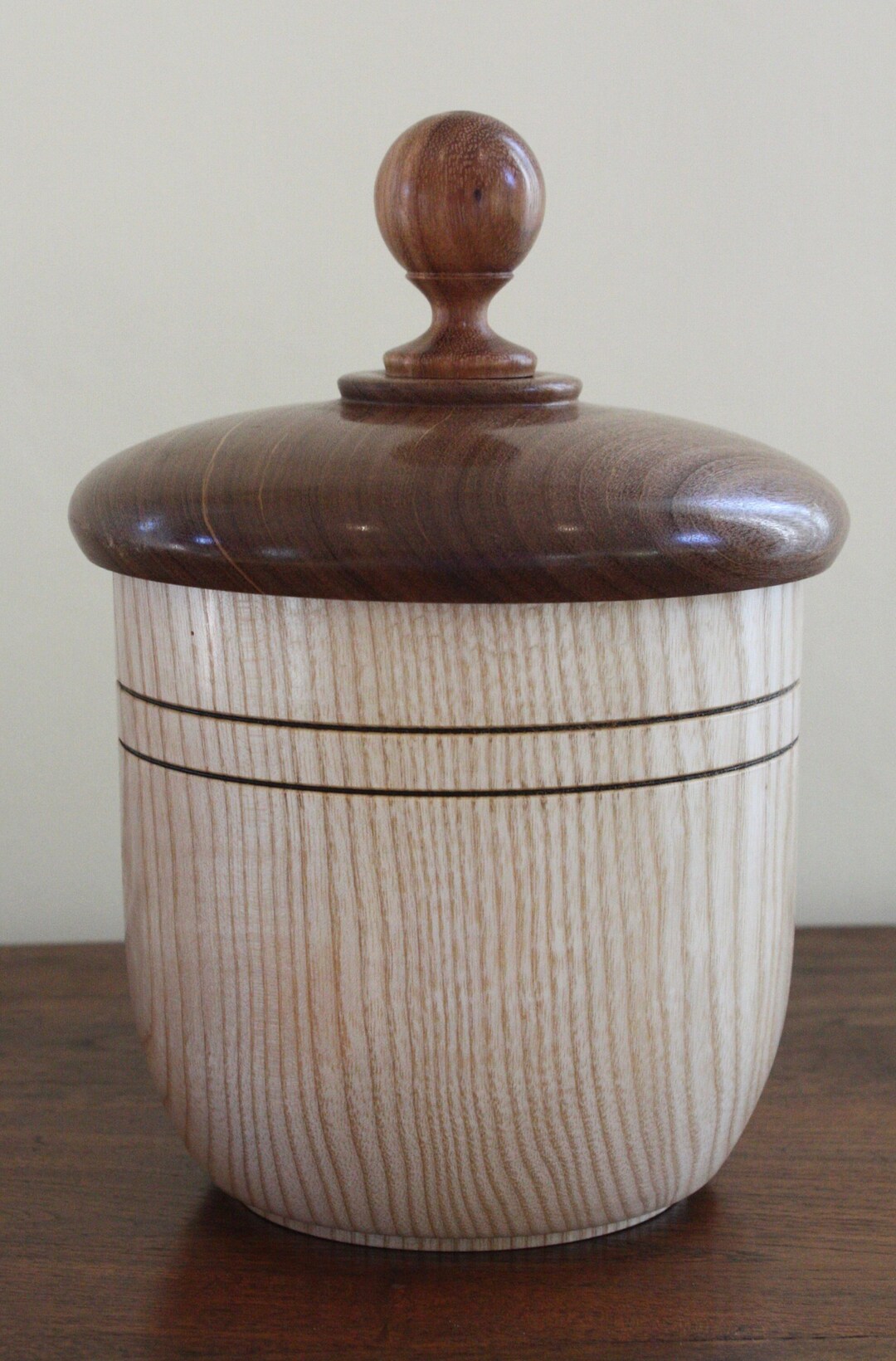 Biscuit Barrel in Ash and Walnut - Etsy