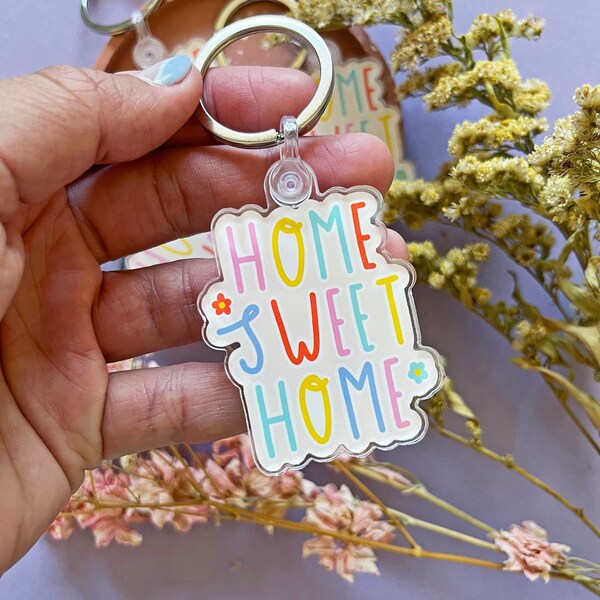 Home Keychain - Etsy
