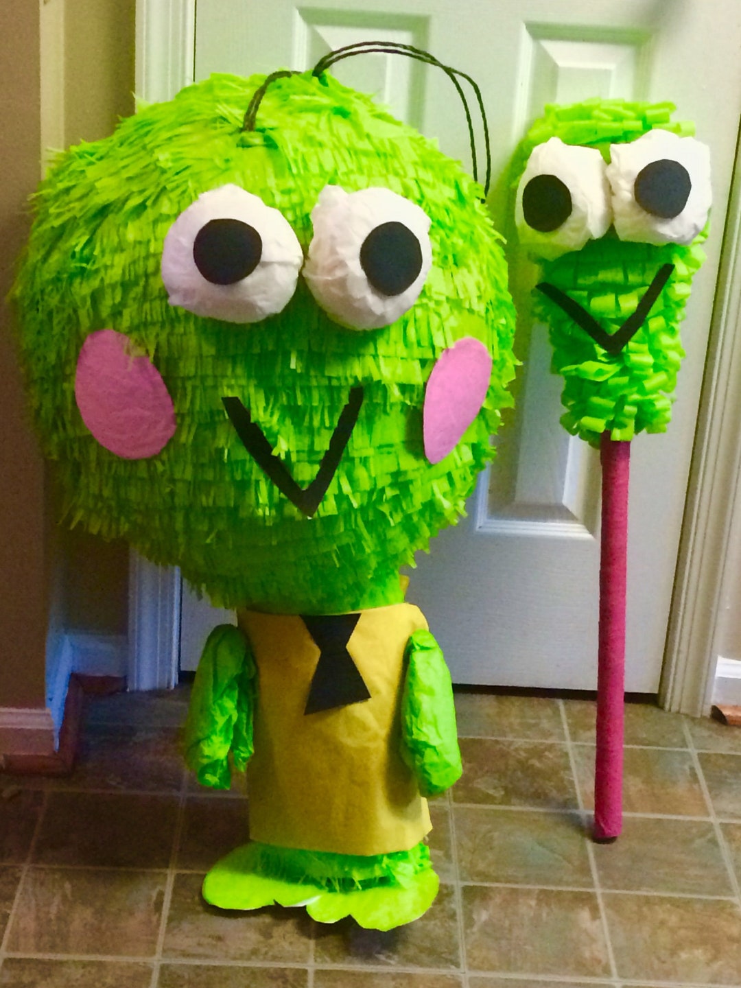 Inspired Yellow Frog Pinata Birthday With FREE STICK Party Invitations ...