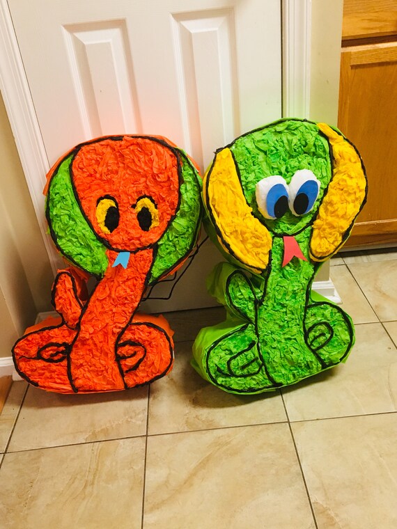 Colorful Cobra Snake Piñata Pinata Zoo Theme Birthday Party | Etsy