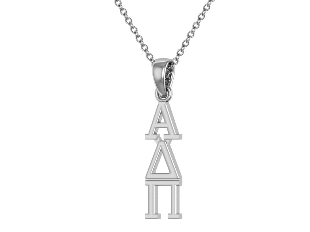 Alpha Delta Pi Necklace Sterling Silver / Adpi Necklace / Alphie ...