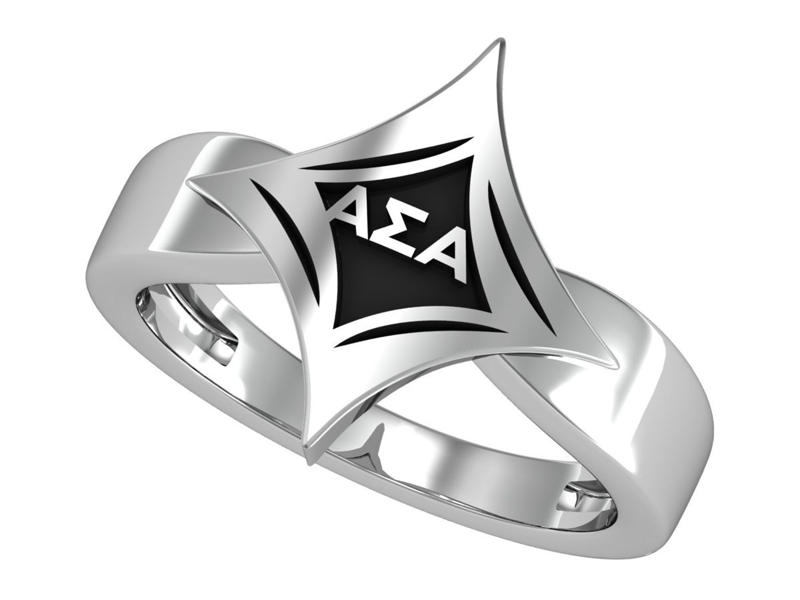 Alpha Sigma Alpha Ring Sterling Silver ASA-R003 - Etsy