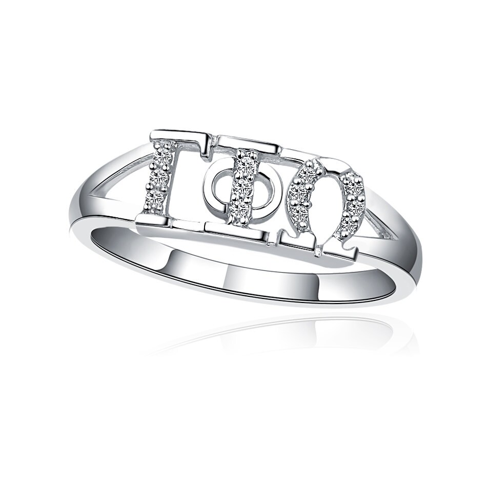 Gamma Phi Omega Ring Horizontal Design Sterling Silver | Etsy